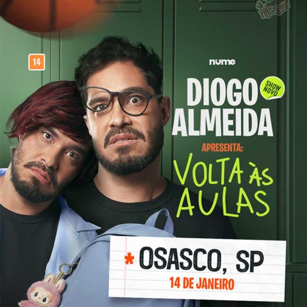 Diogo Almeida em Osasco | Volta às Aulas 2026 - ingressos - Diogo ...