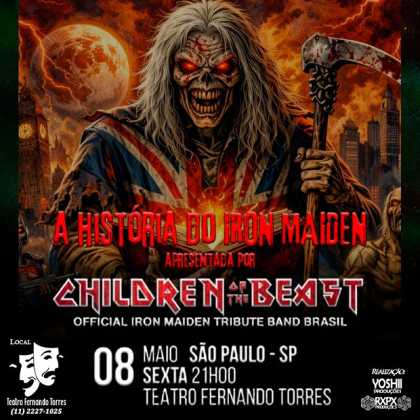 CHILDREN OF THE BEAST - A HISTÓRIA DO IRON MAIDEN - ingressos ...
